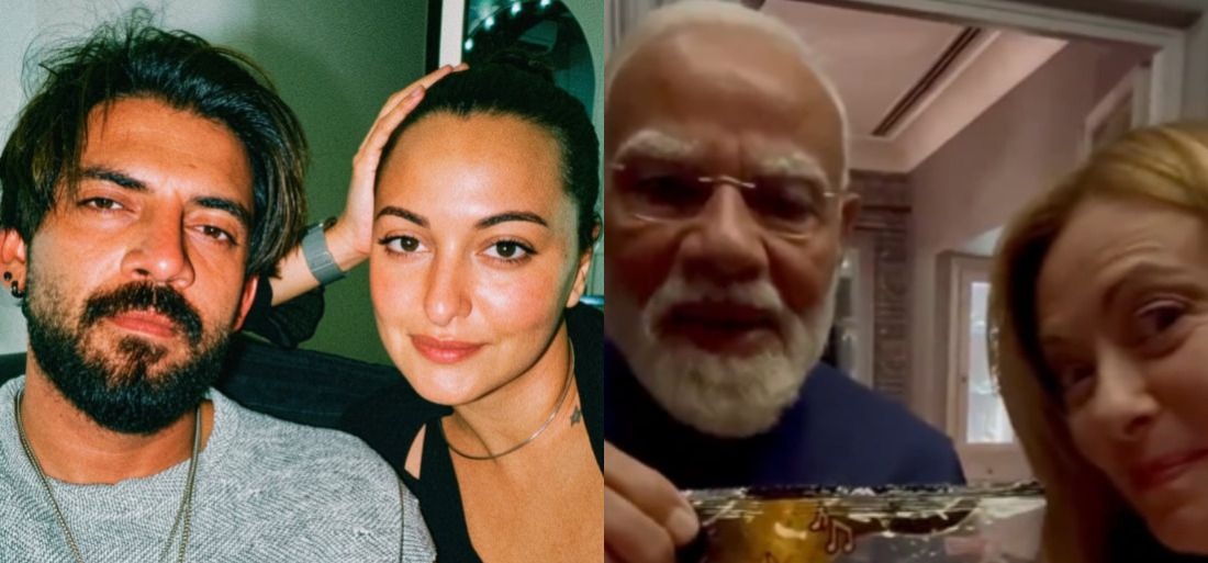 Sonakshi Sinha Zaheer Iqbal Join In On Narendra Modi Giorgia Melonis ...