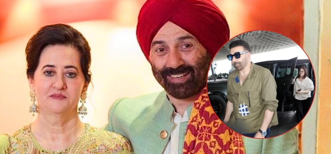 Sunny Deol Allows Photographers To Click Him With Wife Pooja Deol ...